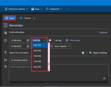 How to Set Reminders in Outlook Calendar? - The Nature Hero