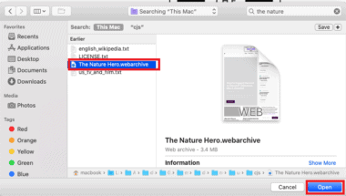 How to Open WebArchive File? - The Nature Hero