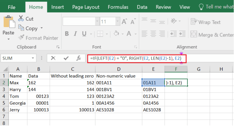 How to Remove Leading Zeros in Excel? [7 Easy Methods] - The Nature Hero