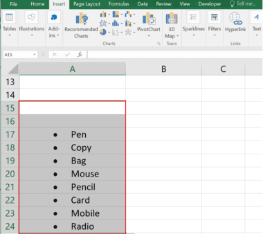 How to Add Bullet Points in Excel? [5 Easy Methods] - The Nature Hero