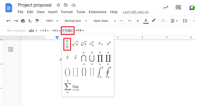 How to Make a Fraction in Google Docs? [6 Different Ways] - The Nature Hero