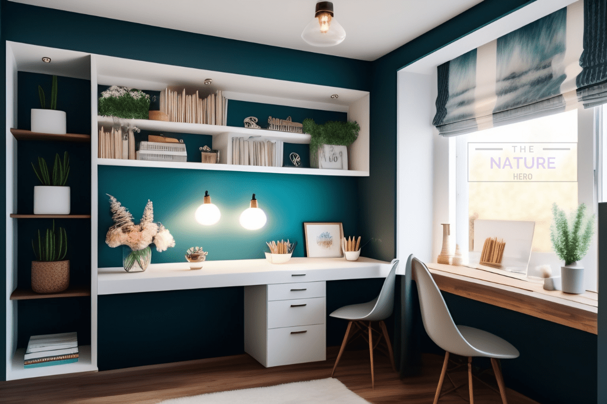 20 Home Office Wall Decor Ideas for Creative Workspace - The Nature Hero