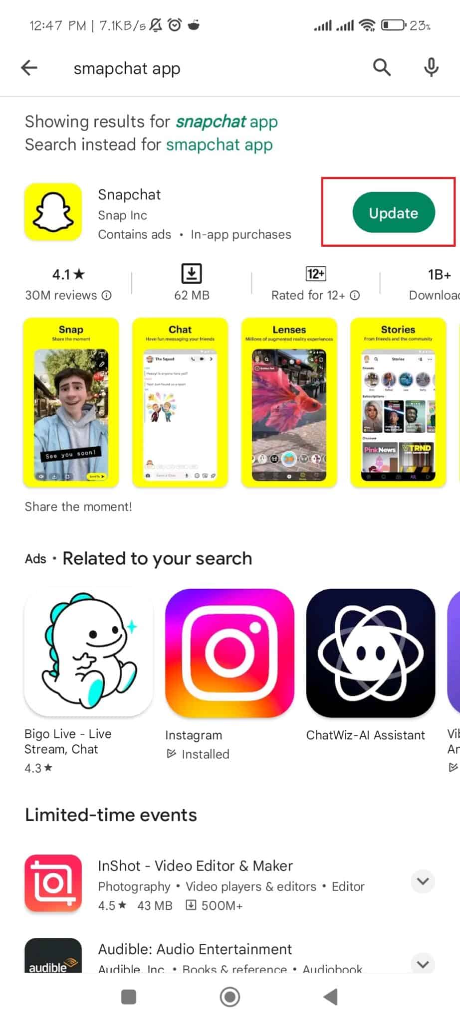 Snapchat Tap To Load Greyed Out - 6 Easy Fixes - The Nature Hero