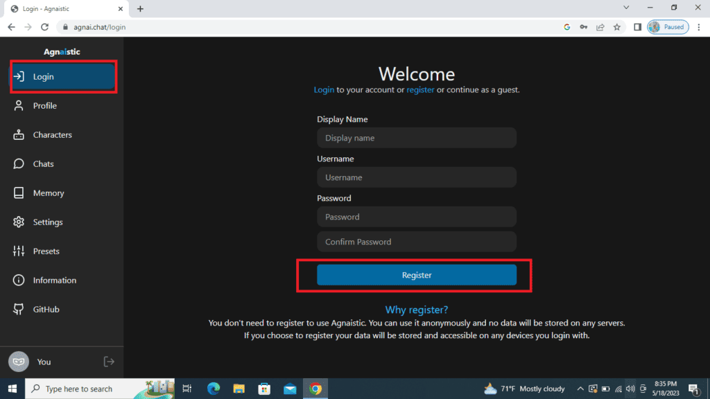 How To Use Agnai Chat? Explore Its Characters - The Nature Hero