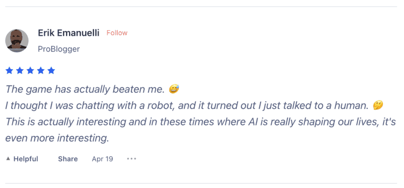 Human Or Not AI Unblocked - A Social Turing Game - The Nature Hero