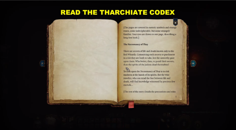 How To Get The Tharciate Codex In Baldur's Gate 3? - The Nature Hero