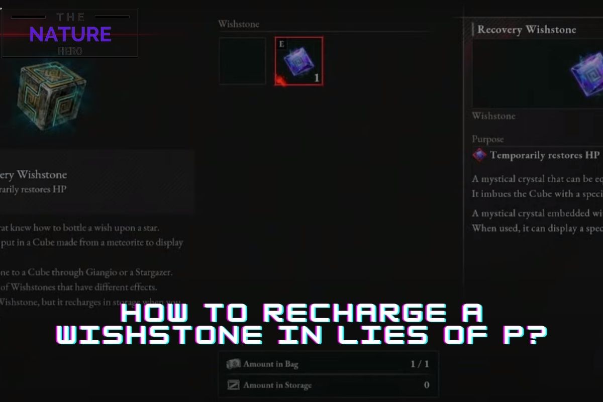 How To Recharge A Wishstone In Lies Of P? - The Nature Hero