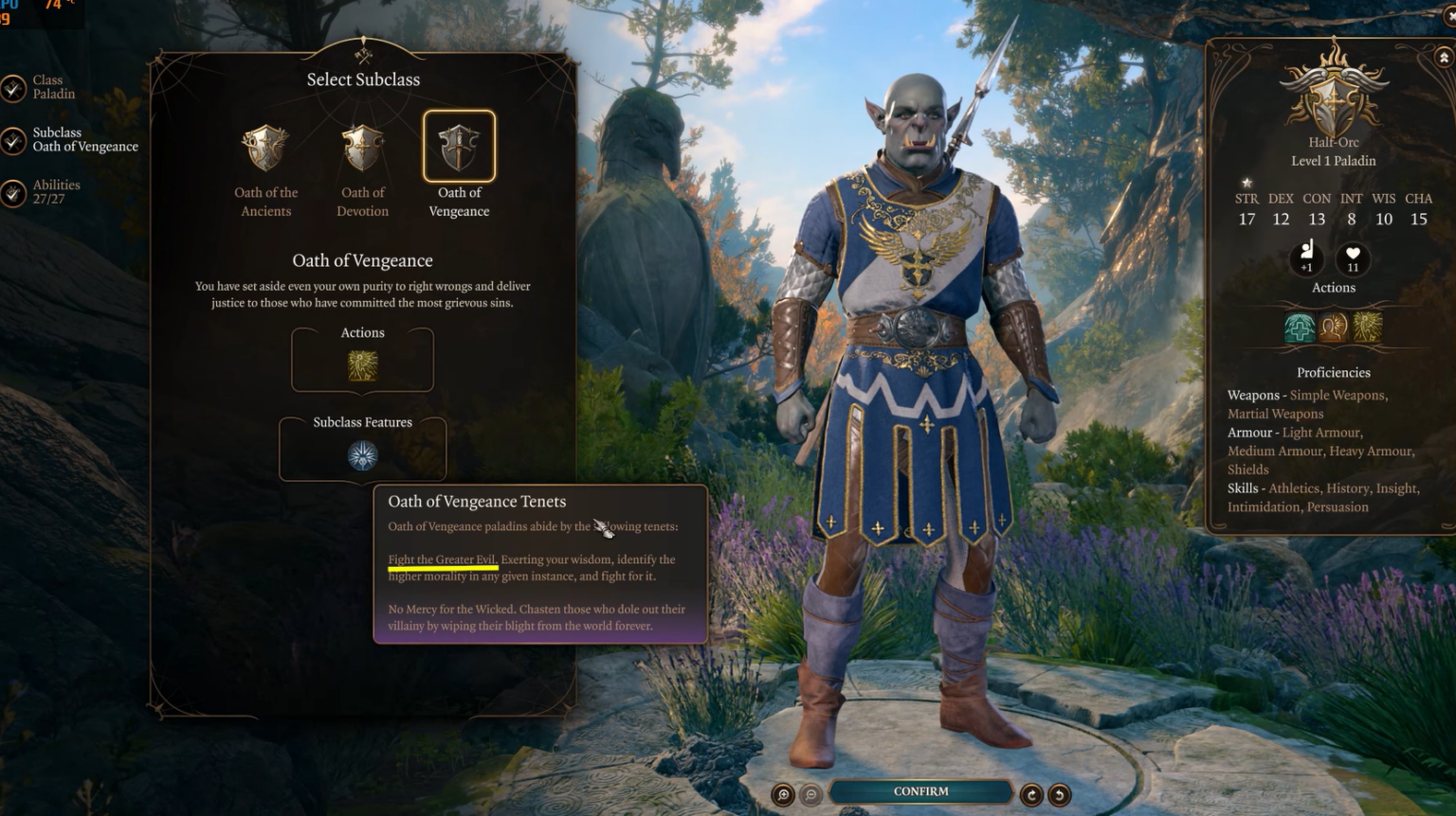 Easiest Oath To Break In BG3: Oath Of Vengeance - The Nature Hero