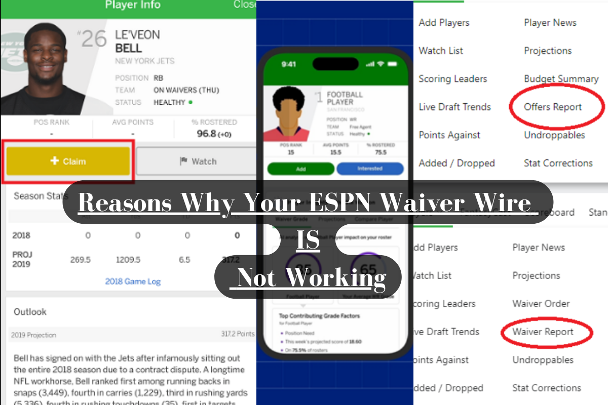 Why Your ESPN Waiver Wire Is Not Working? Possible Reasons - The Nature ...