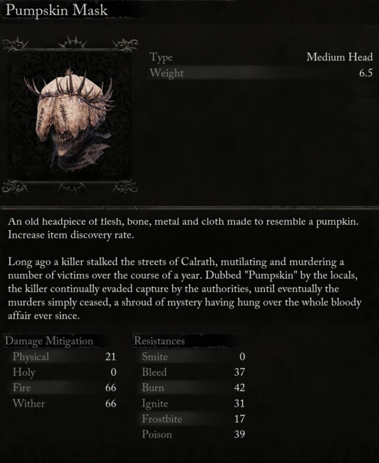 Lords Of The Fallen Pumpkin Helmet: How To Find? - The Nature Hero