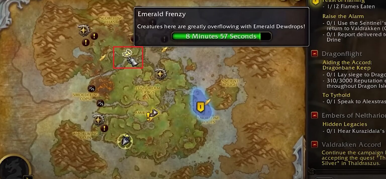 WoW Emerald Frenzy Event In New Patch 10.2 - The Nature Hero