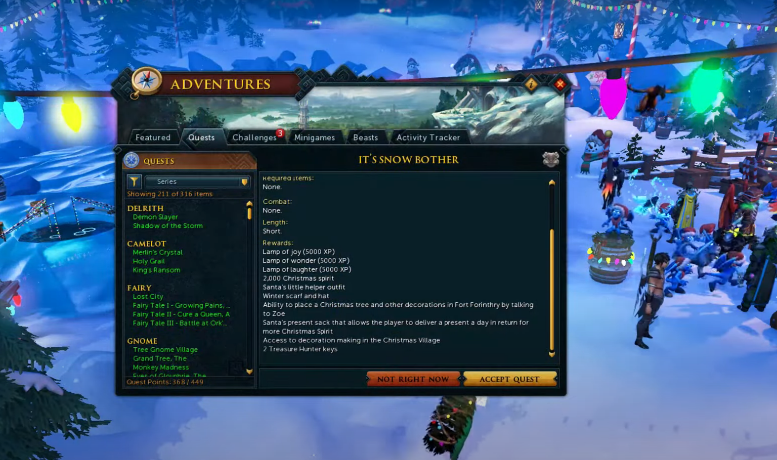 2023 Christmas Event For Christmas Wrapping Paper In RS3 - The Nature Hero