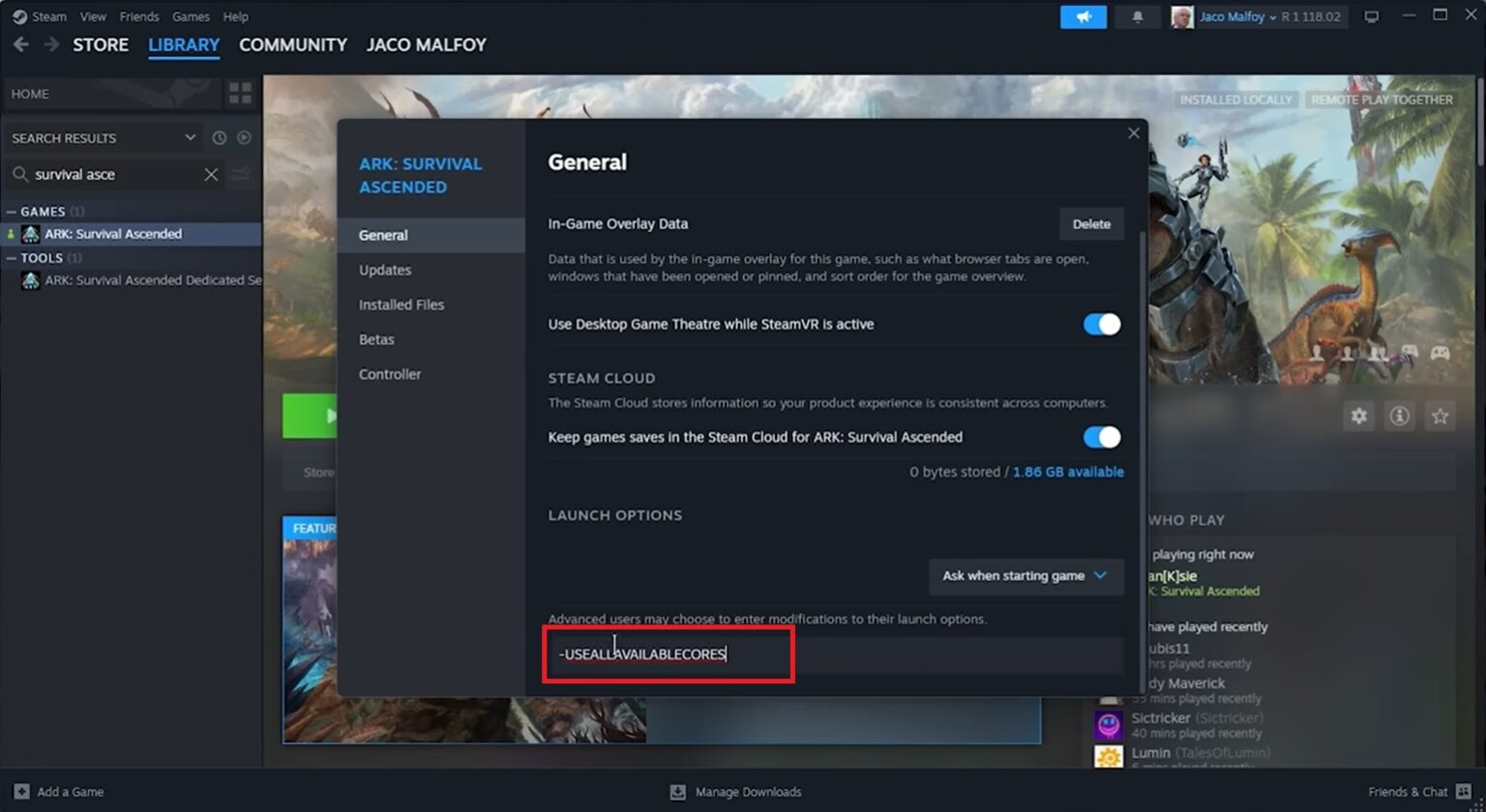 ARK Survival Ascended: Launch Options For Best Performance - The Nature ...
