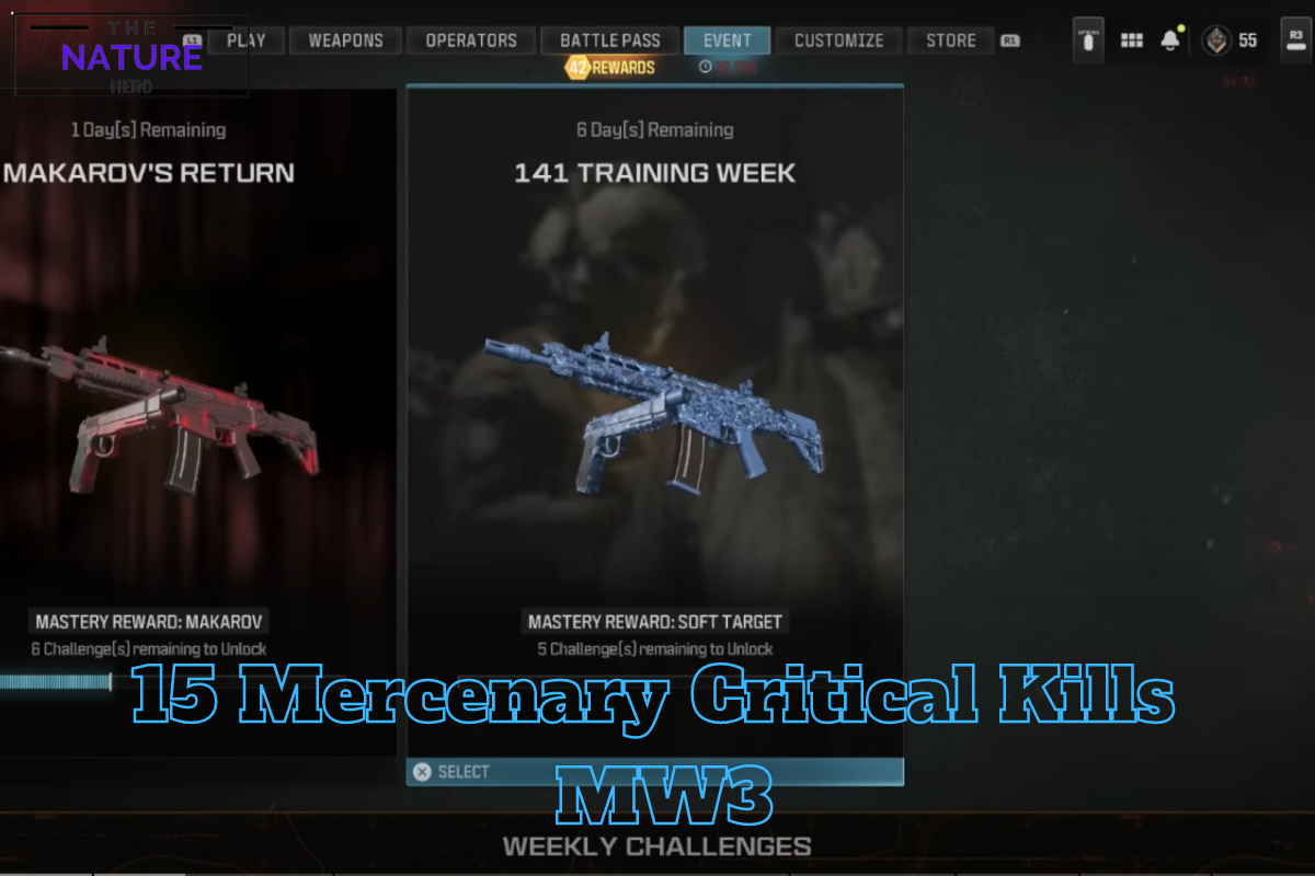 Explore 15 Mercenary Critical Kills Quest In MW3 - The Nature Hero