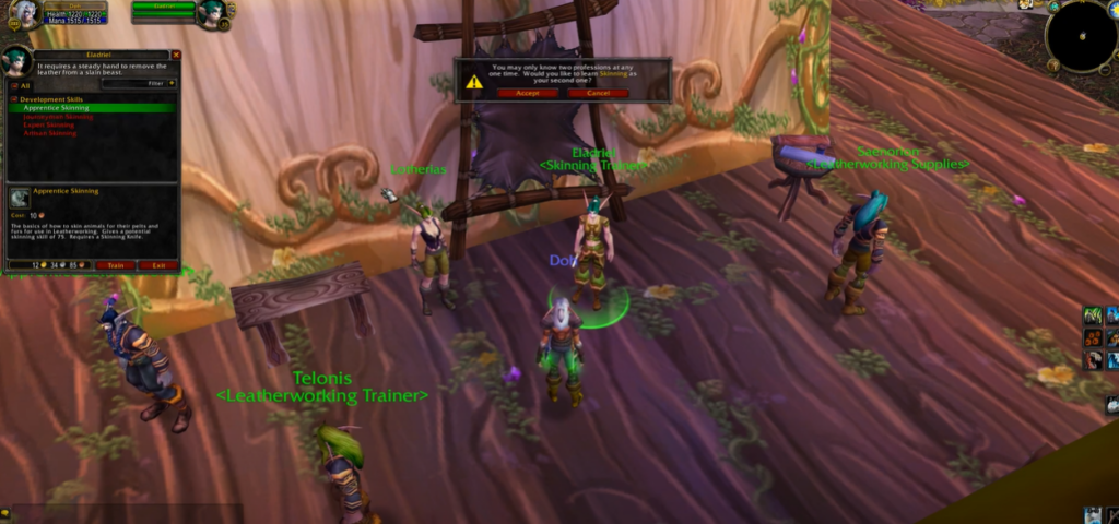 Explore About The Skinning Trainer In Teldrassil - The Nature Hero