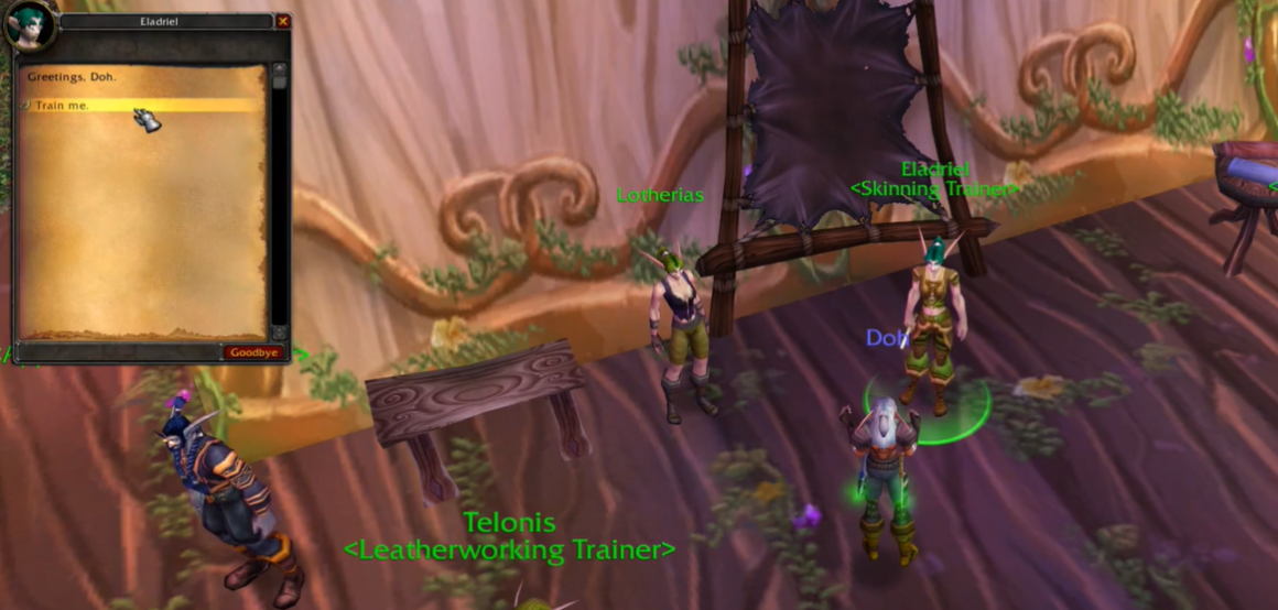 Explore About The Skinning Trainer In Teldrassil - The Nature Hero