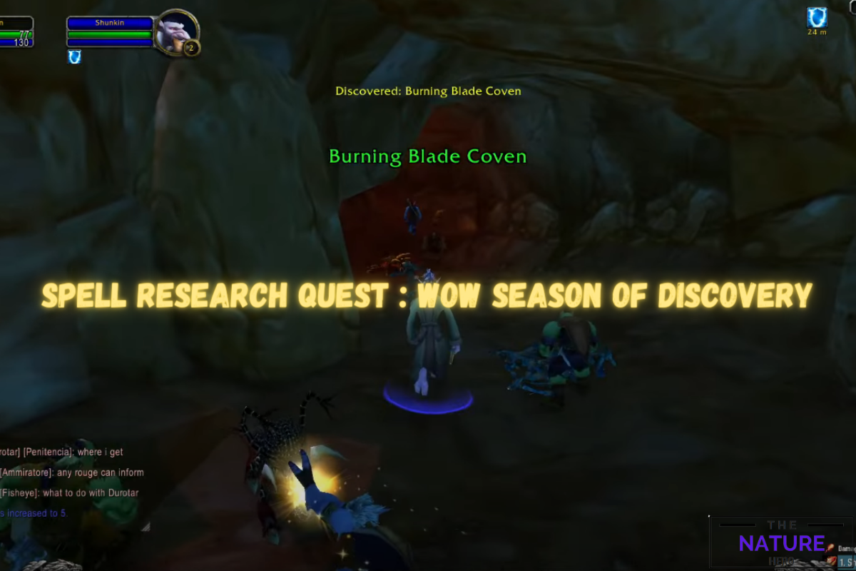 Discover Spell Research Quest In WoW Season Of Discovery - The Nature Hero