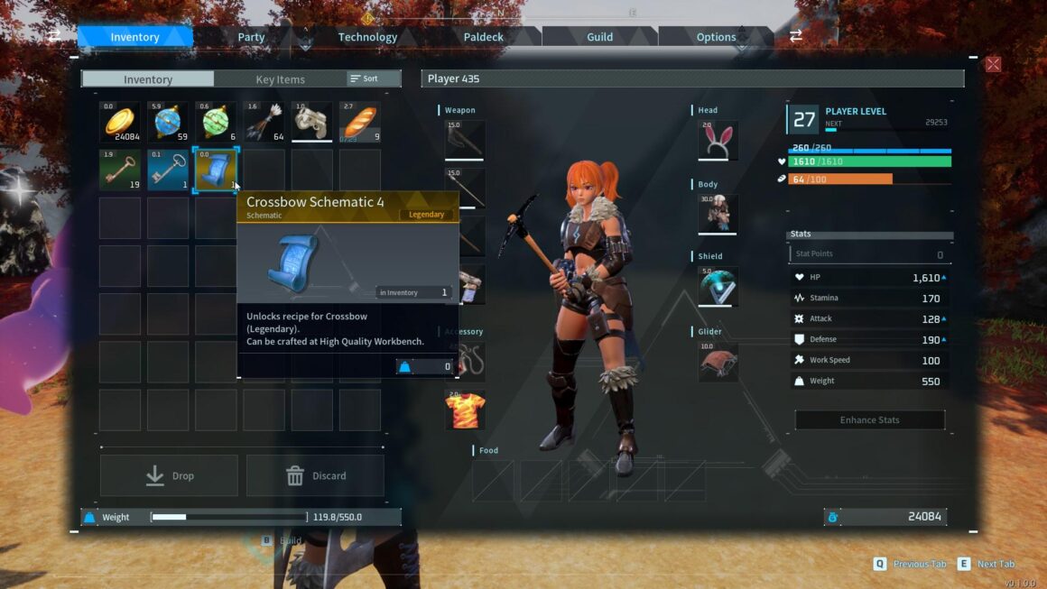 Crossbow Palworld: Rare Weapon With Unlock Level And Recipe - The ...