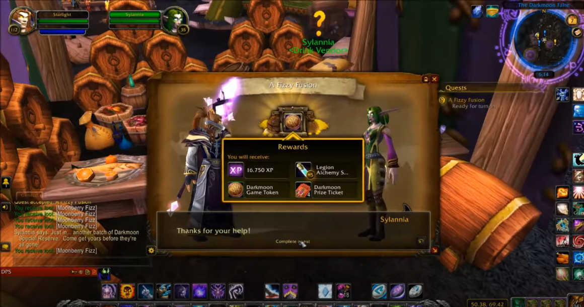 A Guide To Darkmoon Faire Alchemy Quest In WOW - The Nature Hero