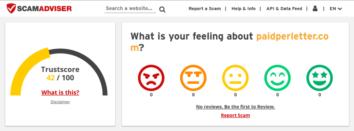 Is Paid Per Letter A Scam Website? - The Nature Hero