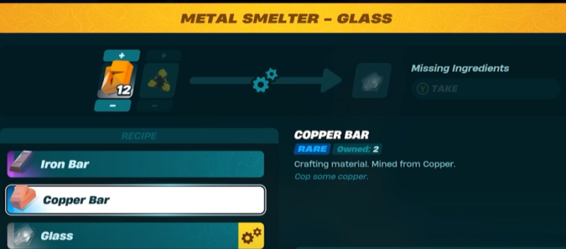 Lego Fortnite Survival Compass: Craft Recipe In Smelter - The Nature Hero