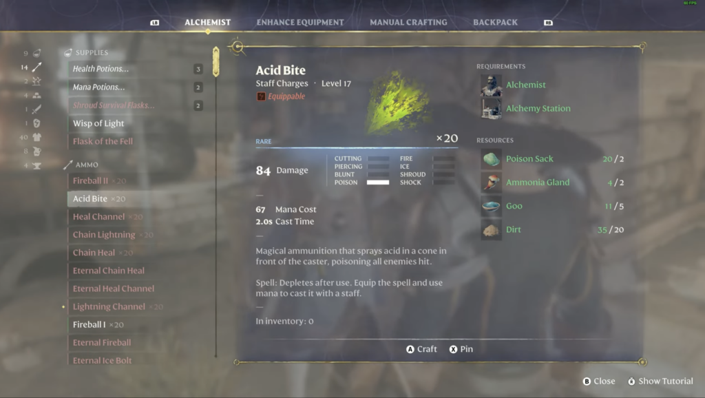 Eternal Acid Bite: A Deadly Spell In Enshrouded - The Nature Hero