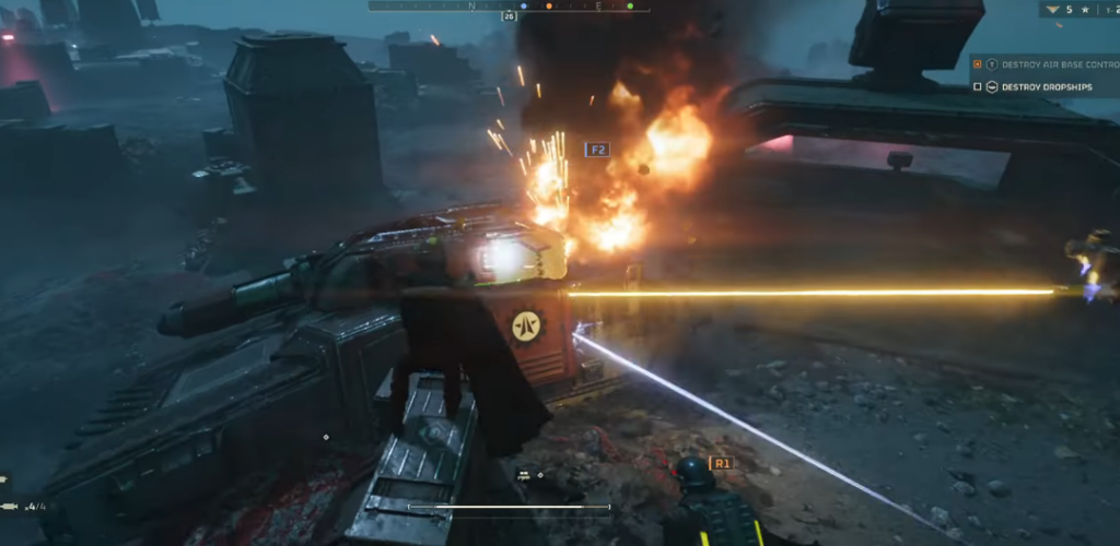 The Battle Against The Tank In Helldivers 2 - The Nature Hero