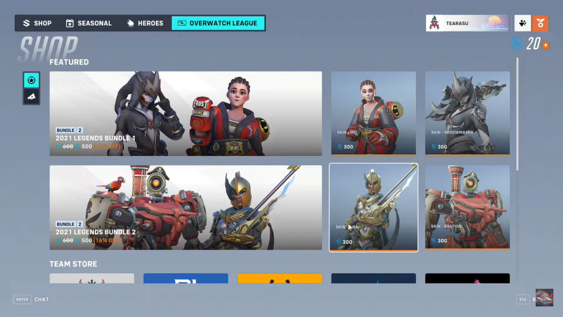 2021 Legends Bundle 1 In Overwatch: Buy With Codes - The Nature Hero