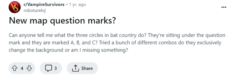 Vampire Survivors Bat Country Question Mark: Secret Background Feature ...