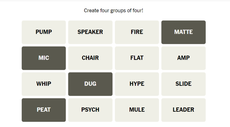 Dug Meaning And Group Clues In NYT Connections For Today - The Nature Hero